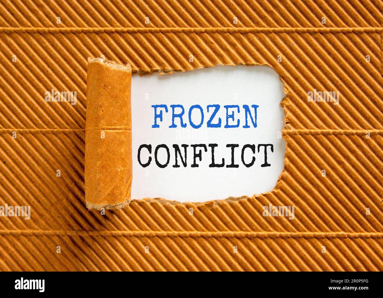 Frozen conflict symbol. Concept words Frozen conflict on beautiful ...