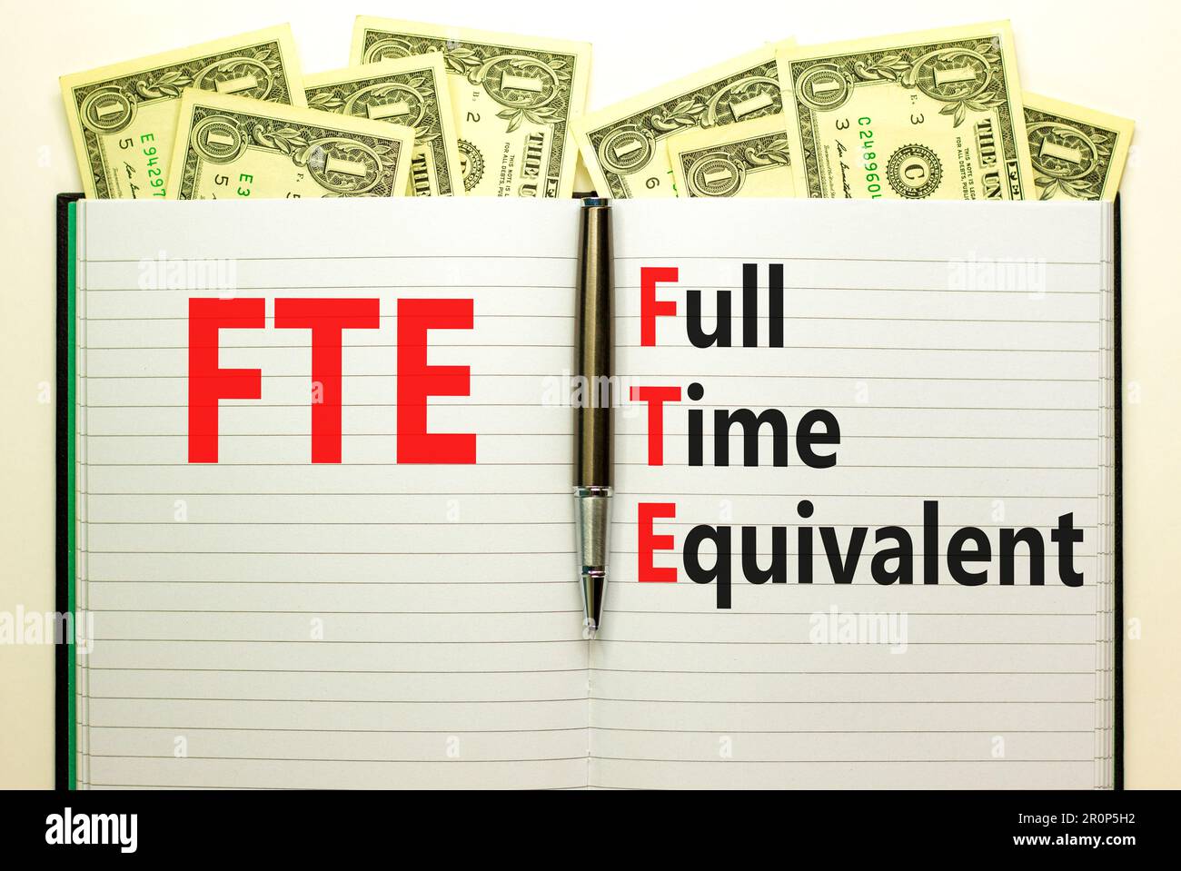 FTE Full time equivalent symbol. Concept words FTE Full time equivalent ...