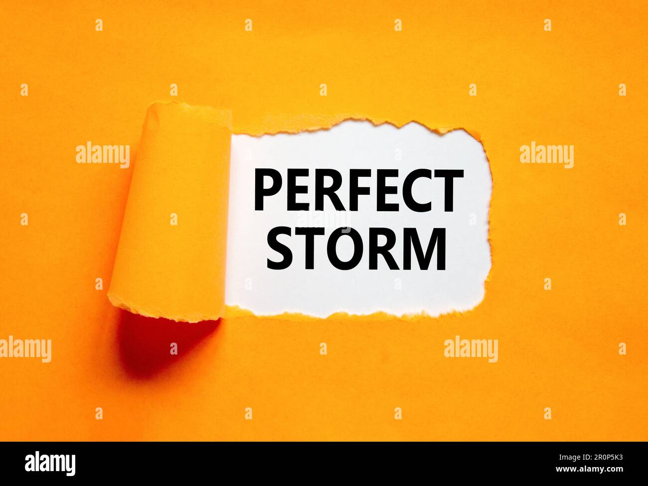 Perfect storm symbol. Concept words Perfect storm on beautiful white ...