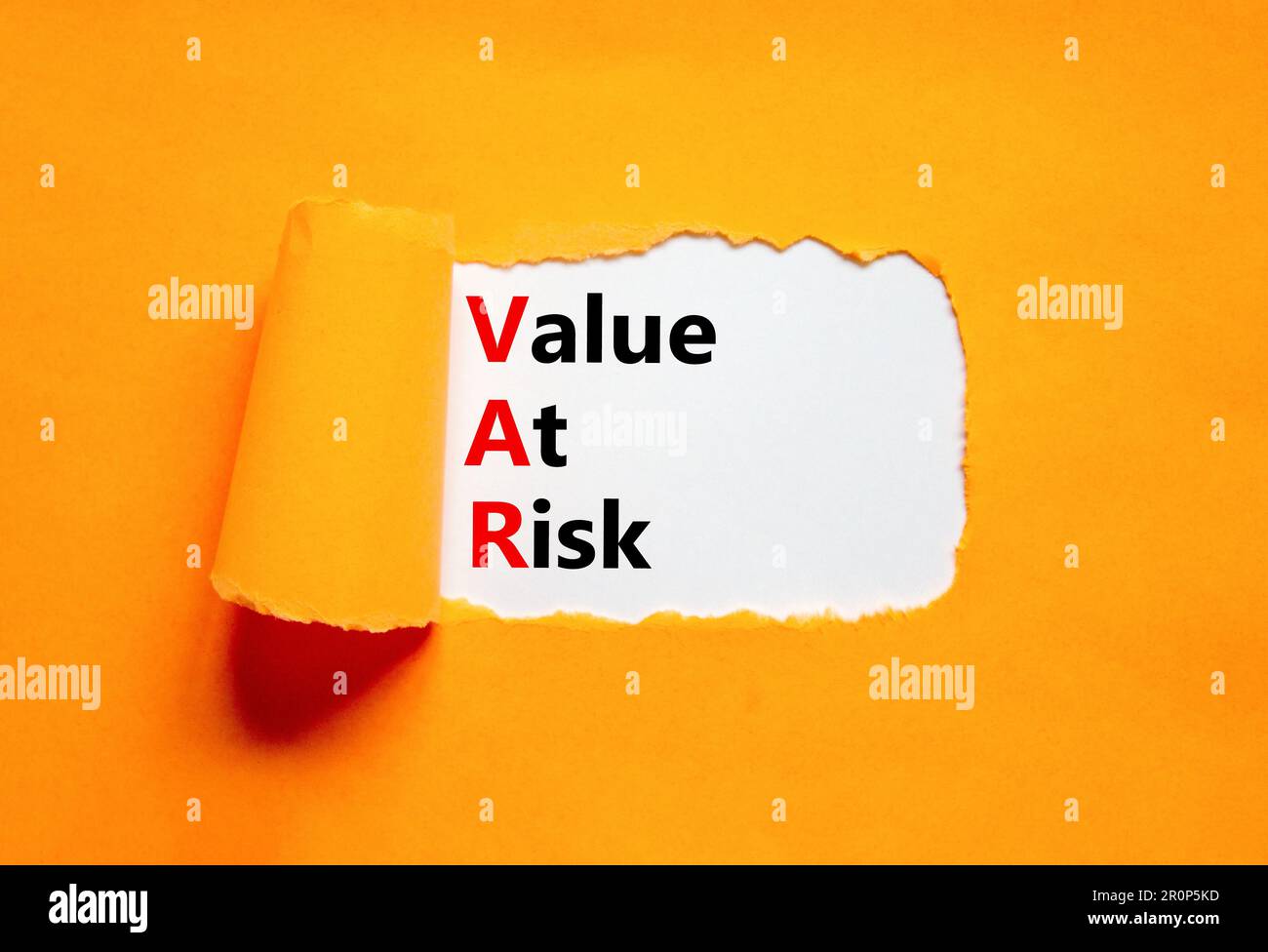 VAR Value at risk symbol. Concept words VAR Value at risk on beautiful ...