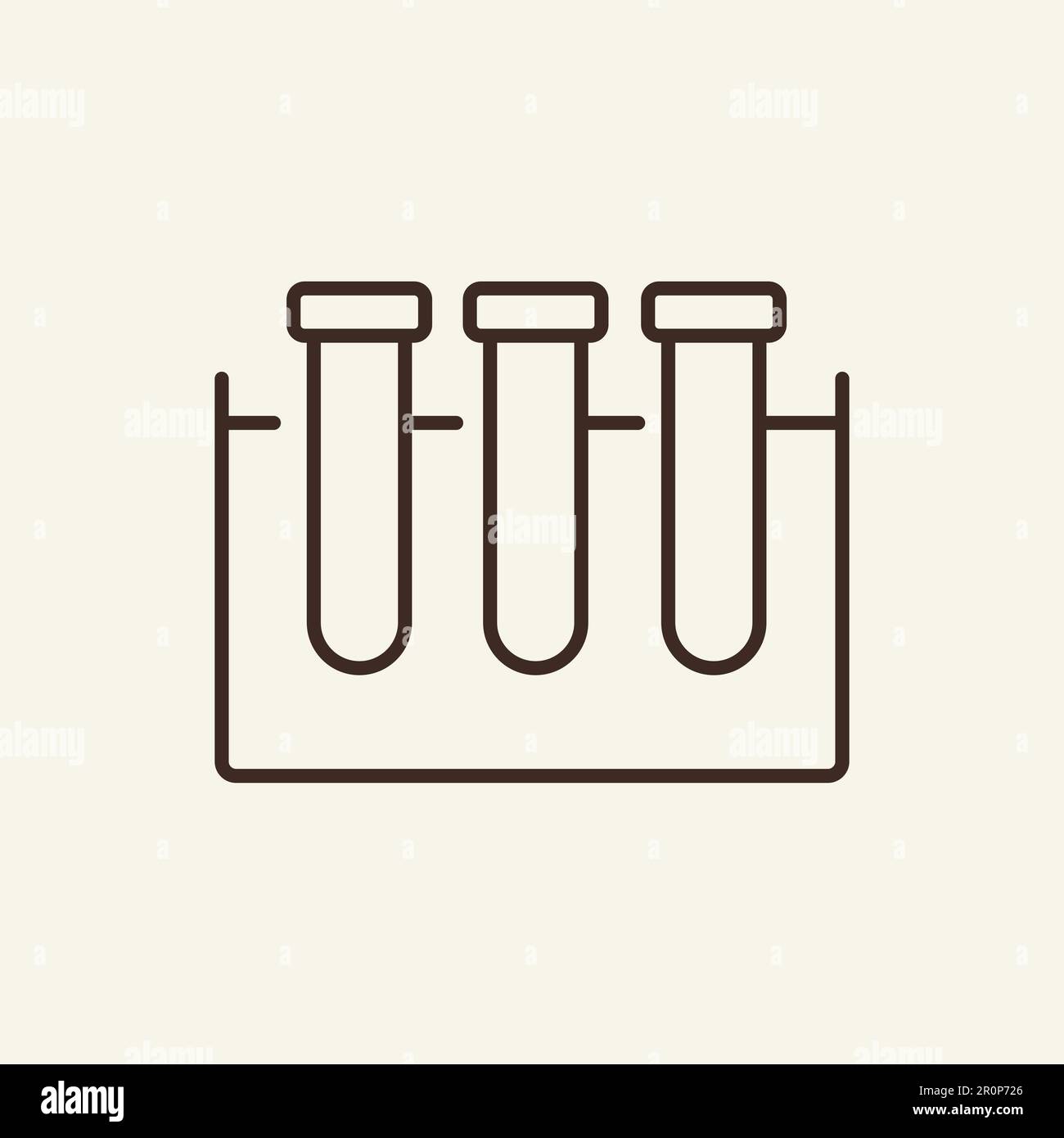 Test tubes icon linear Stock Vector Images - Alamy