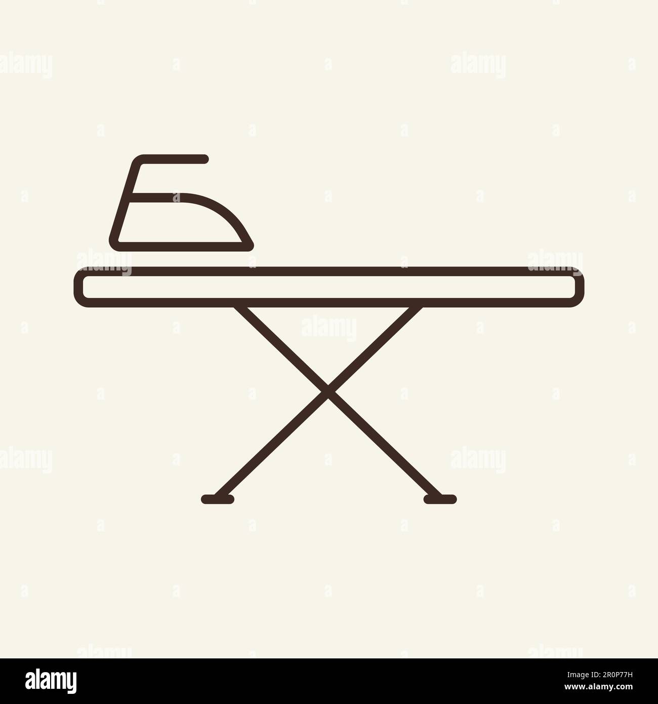 Ironing board linear icon Stock Vector Images - Alamy