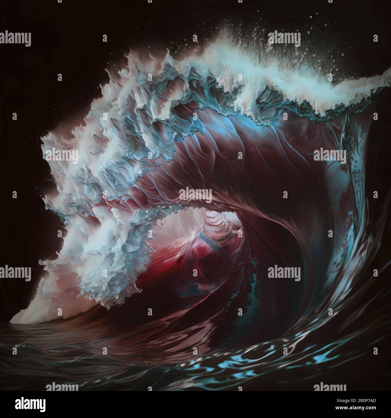 Big wave on ocean. Beautiful nature backdrop. Natural wallpaper with ...