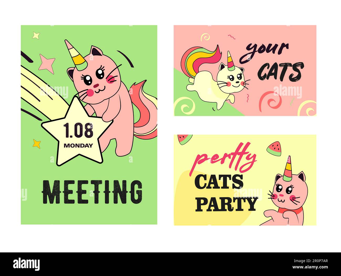 Cat invitation hi-res stock photography and images - Alamy