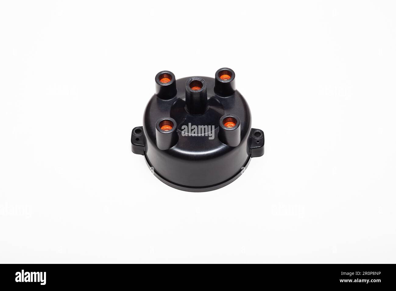 Distributor cap on white background Stock Photo - Alamy