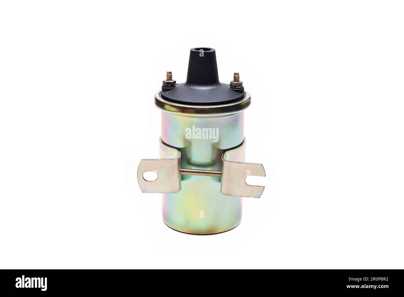 Ignition coil for carbureted cars on a white background Stock Photo - Alamy
