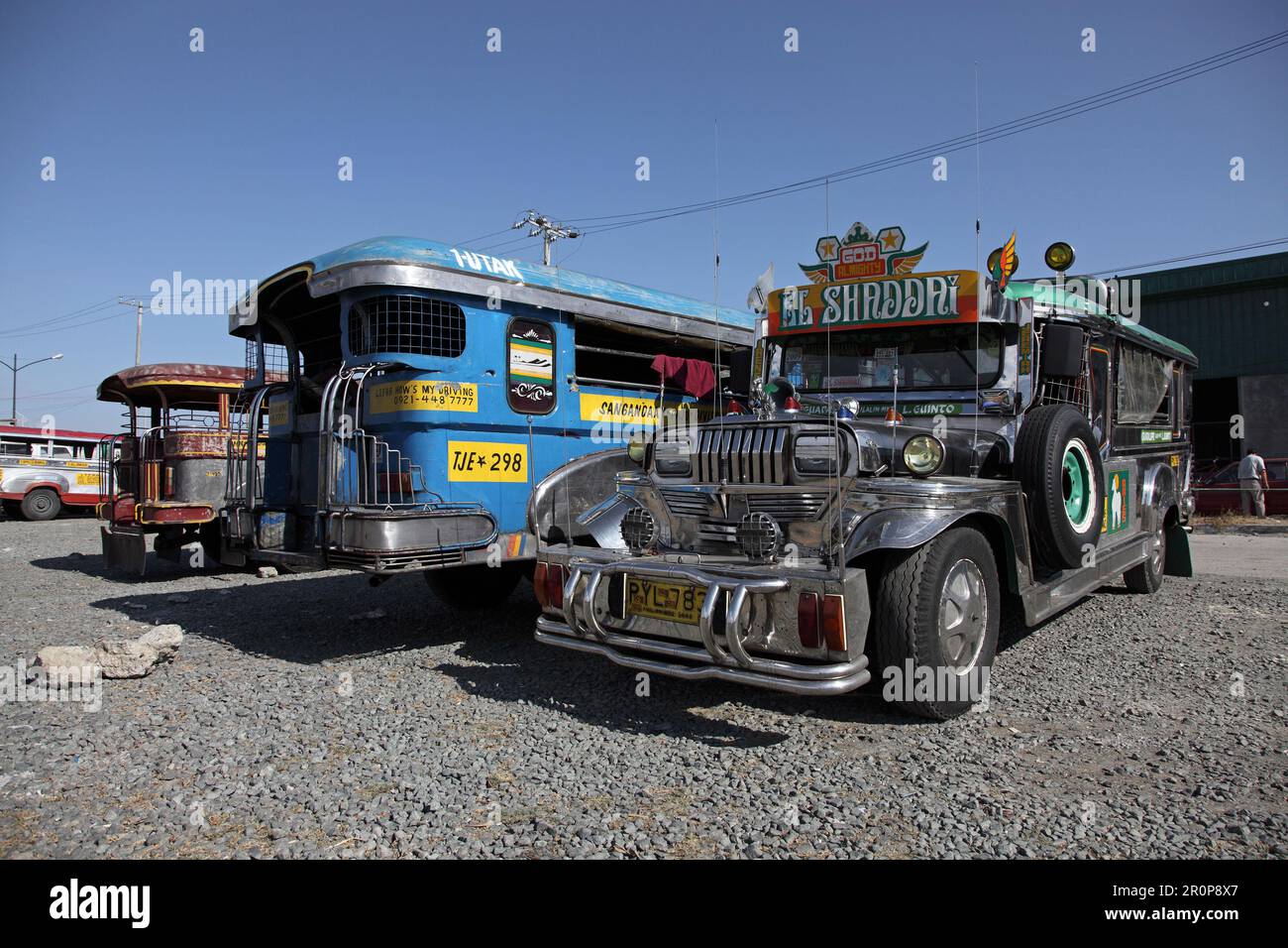 Jeepneys parked as people arrive for the Saturday mass and rally at El ...