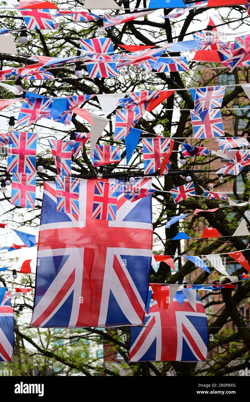 United Kingdom flags Stock Photo - Alamy
