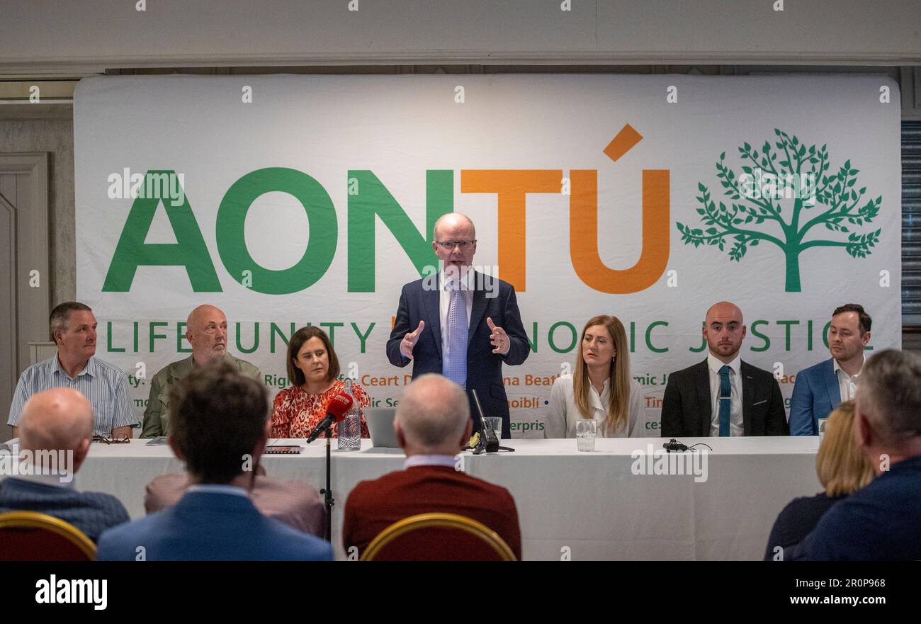Aontu leader Peadar Toibin during the party's local government ...