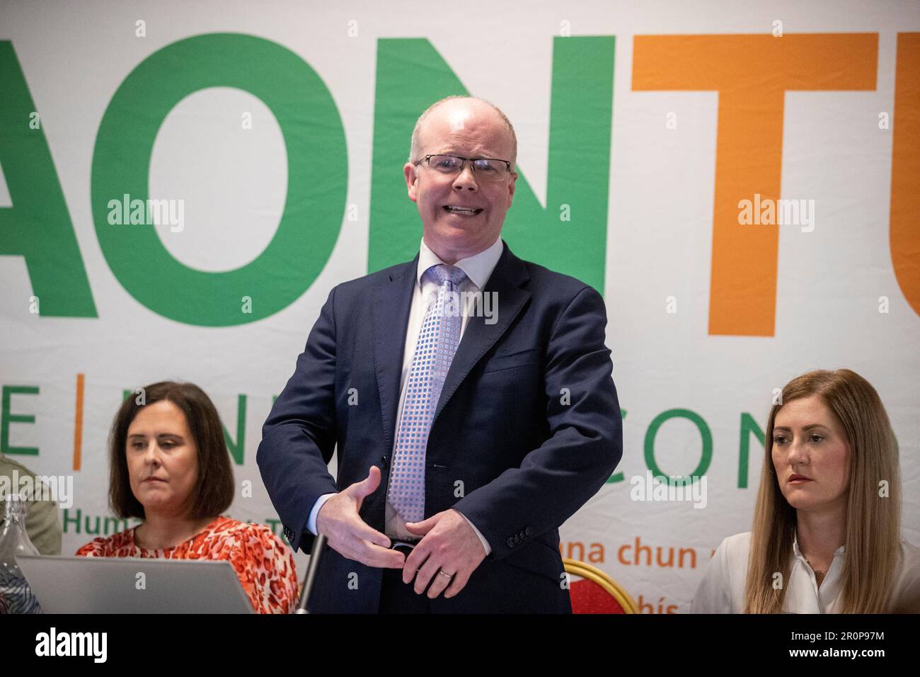 Aontu leader Peadar Toibin during the party's local government ...