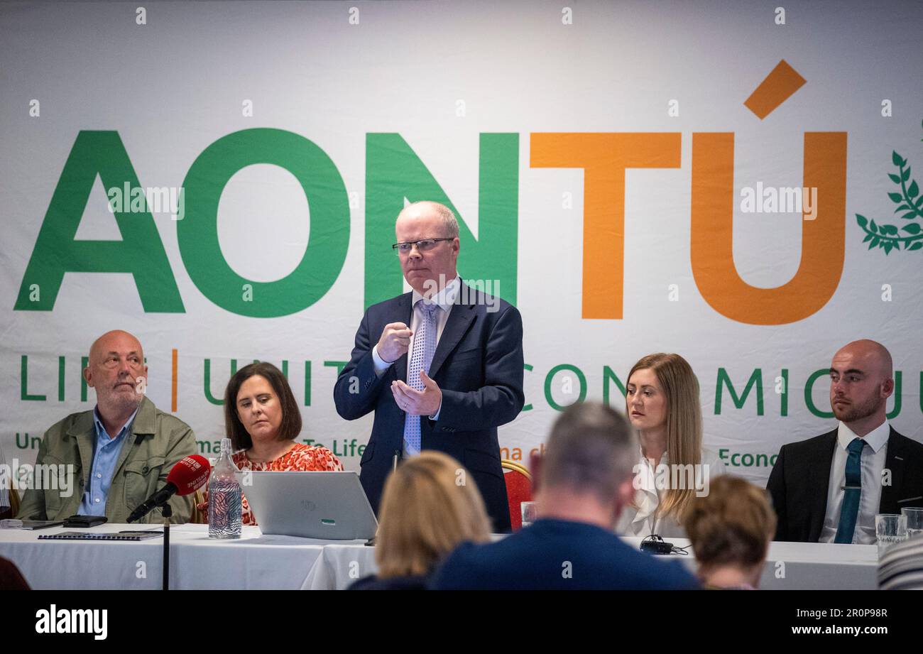 Aontu leader Peadar Toibin during the party's local government ...