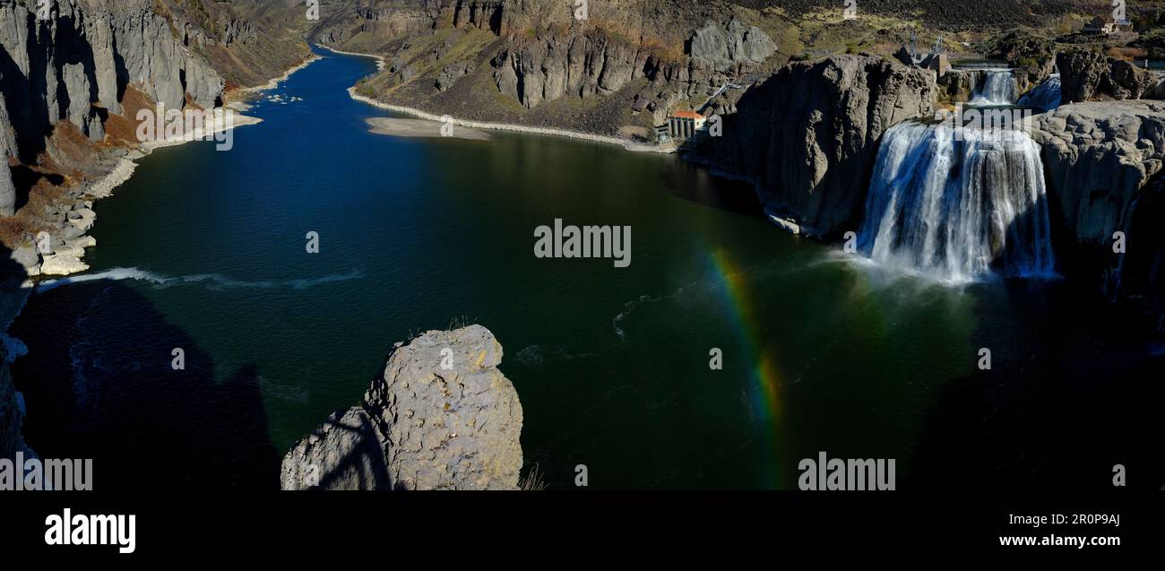 Shoshone falls waterfalls on the Snake River in Idaho Stock Photo - Alamy
