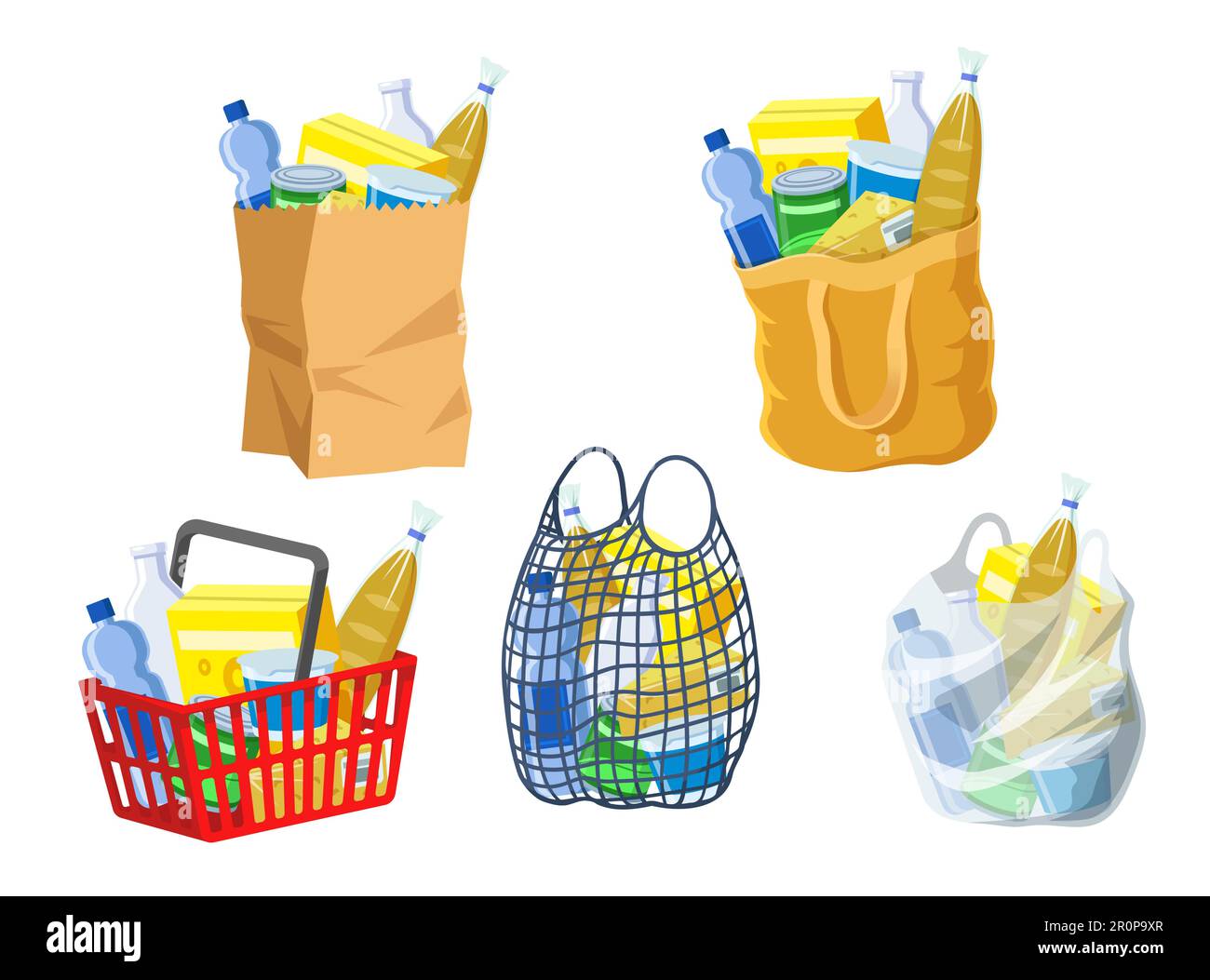 Food collection box charity Stock Vector Images - Alamy