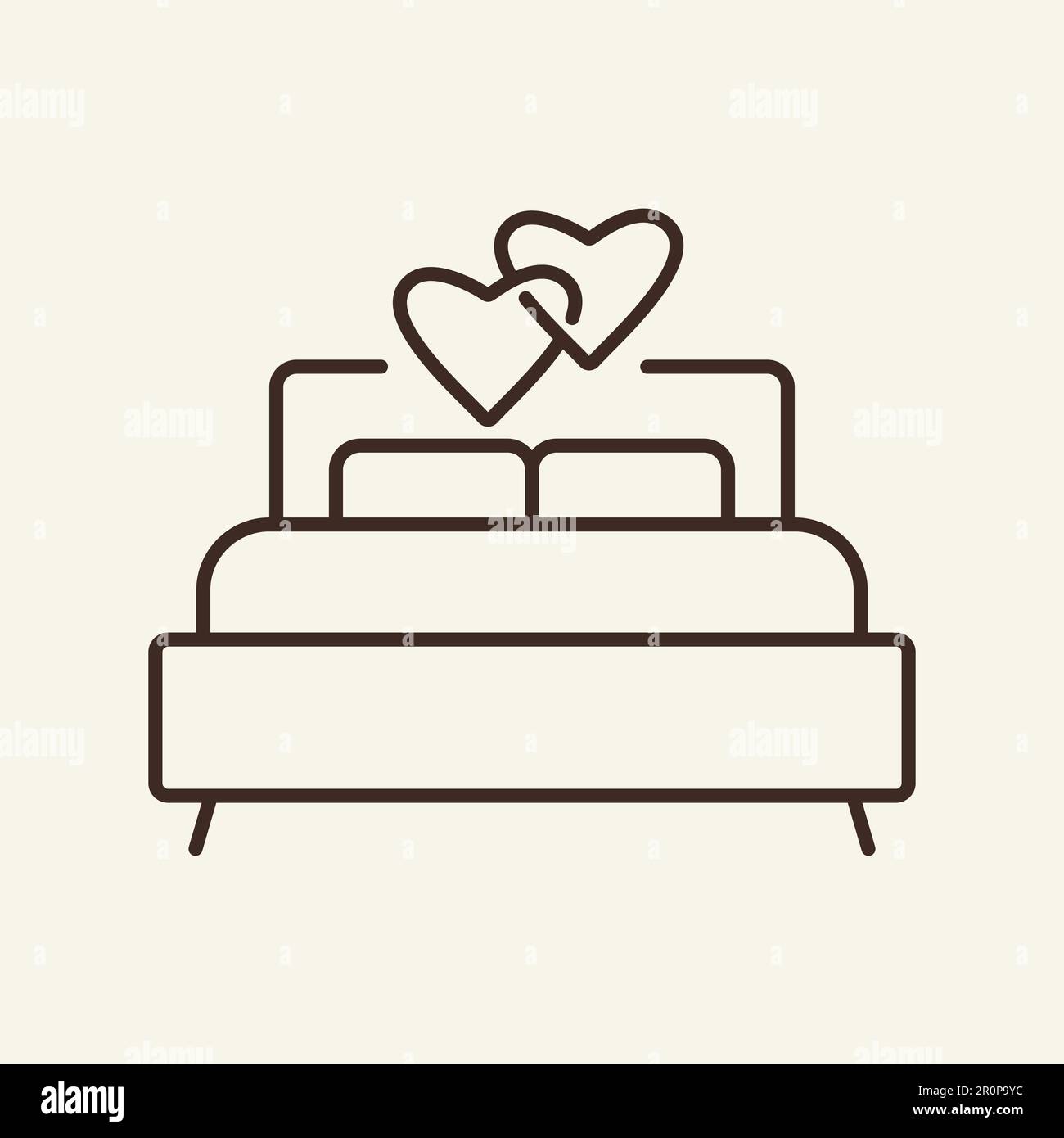 Romance bed Stock Vector Images - Alamy