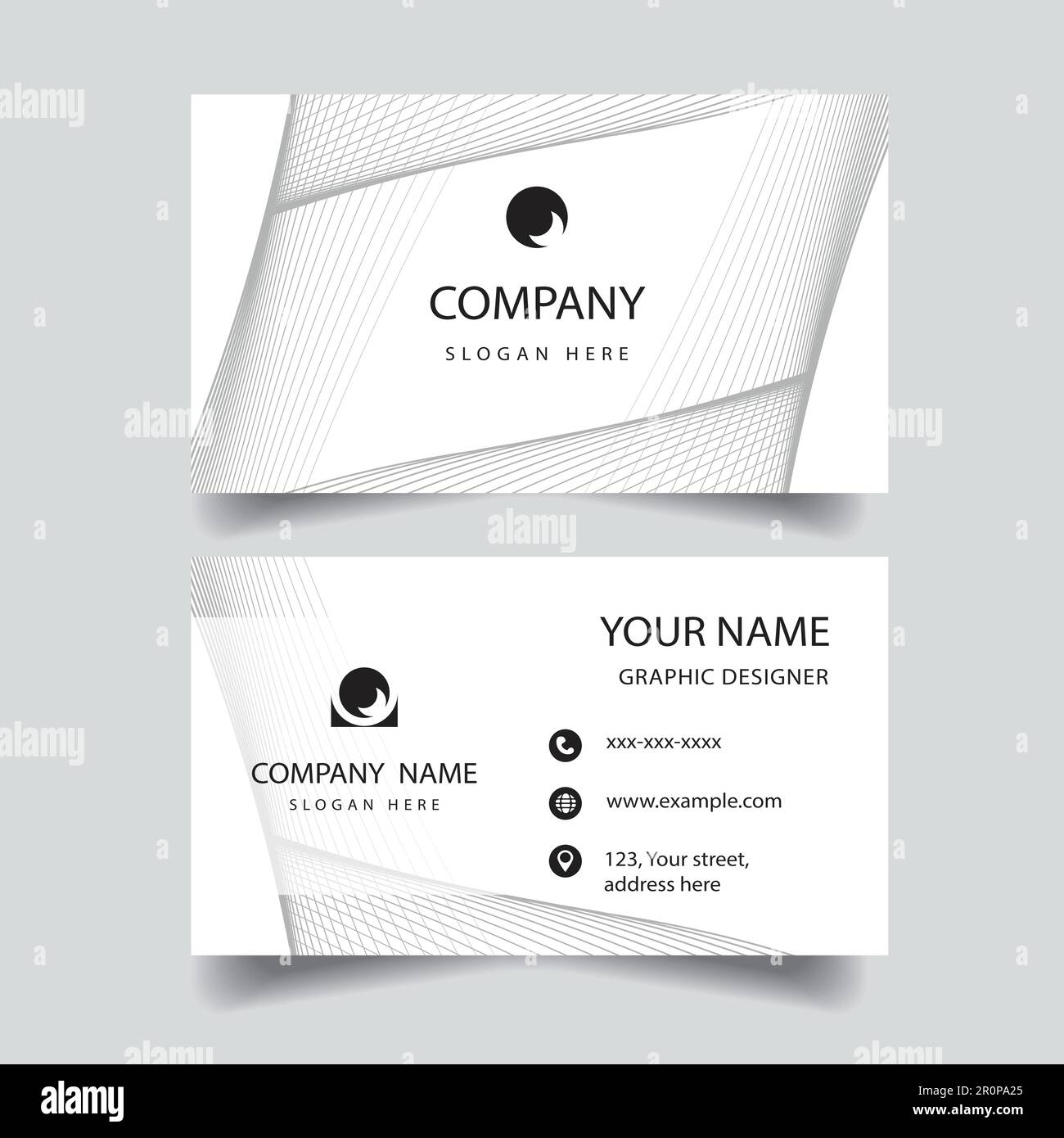 Modern Business Card Template Stock Vector Image & Art - Alamy