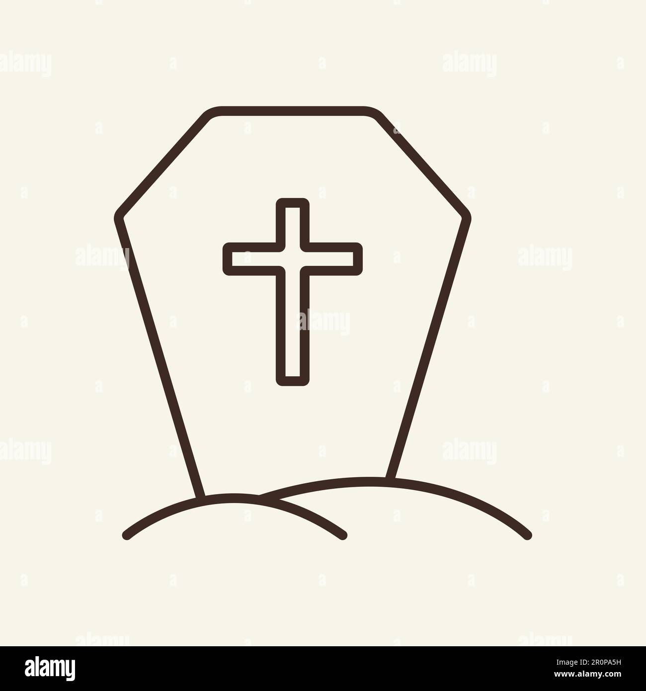 Grave preparation Stock Vector Images - Alamy