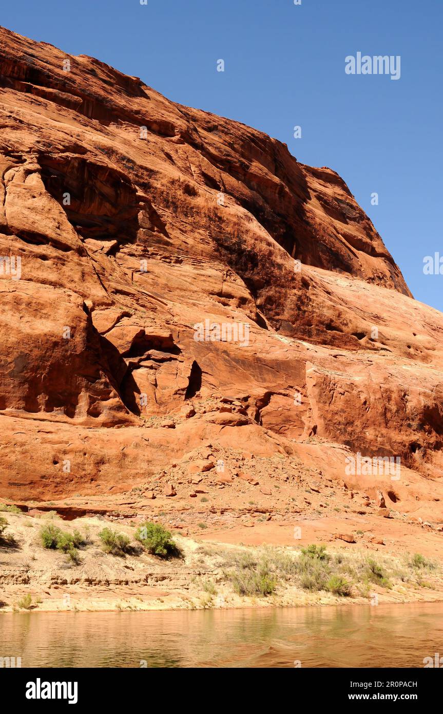 Colorado river and cliffs near Lee's Ferry Arizona Stock Photo - Alamy