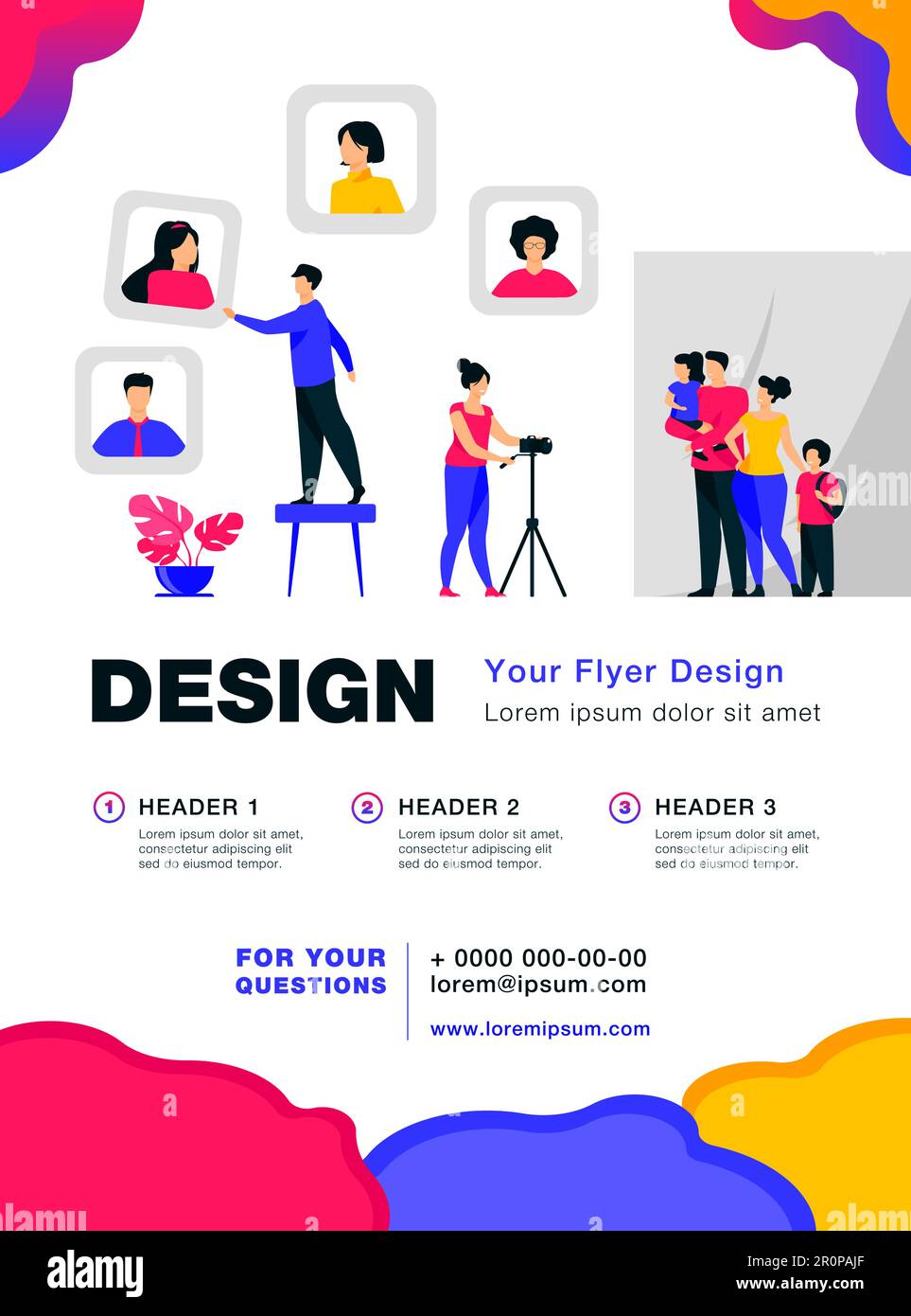 Family studio photo Stock Vector Images - Alamy