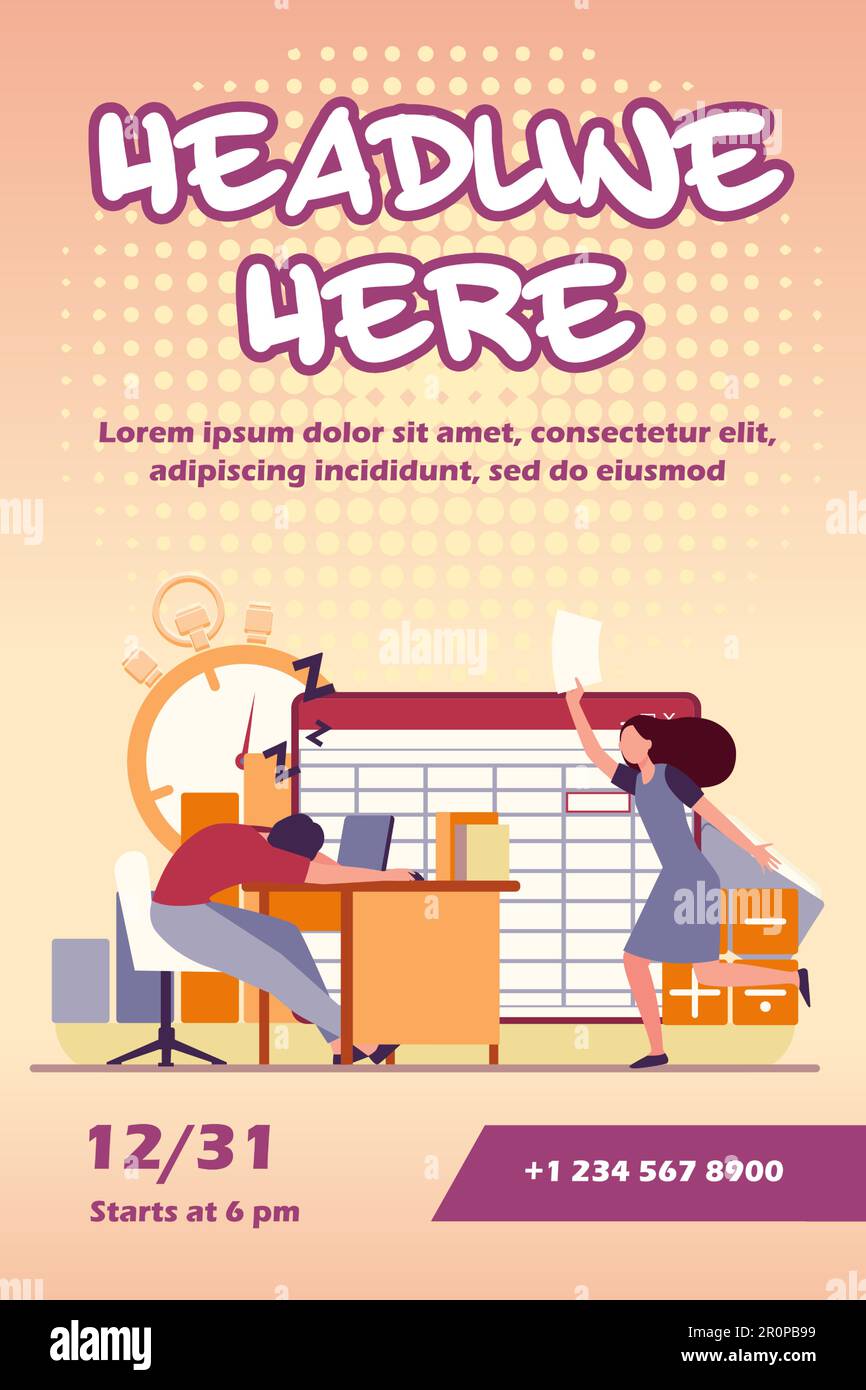 Lazy office worker Stock Vector Image & Art - Alamy