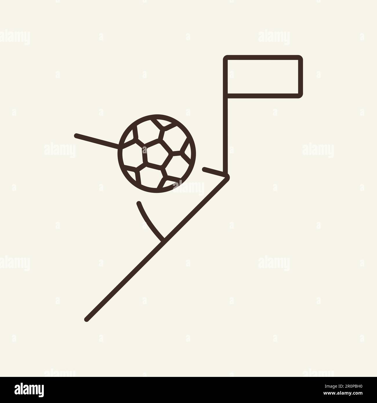 Flag of the corner kick Stock Vector Images - Alamy