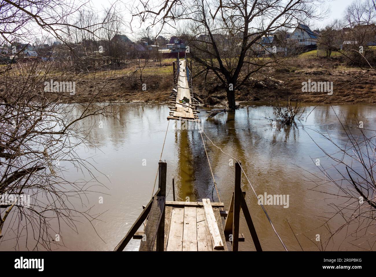 Rustic pedestrian bridge in rural hi-res stock photography and images ...