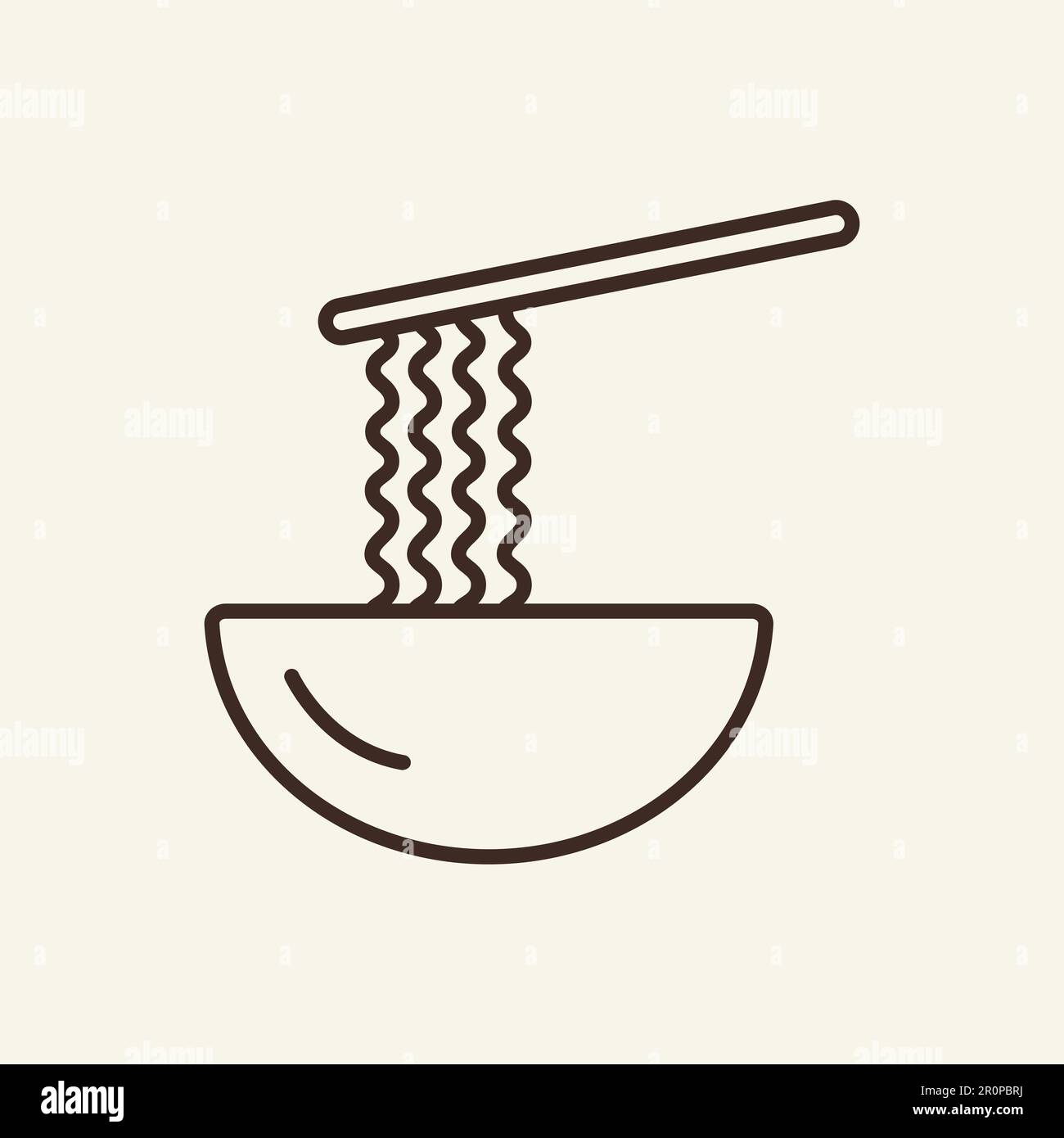 Thin rice noodles Stock Vector Images - Alamy