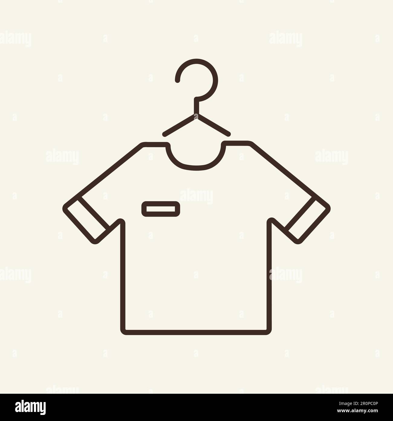 Clean shirt hanging Stock Vector Images - Alamy