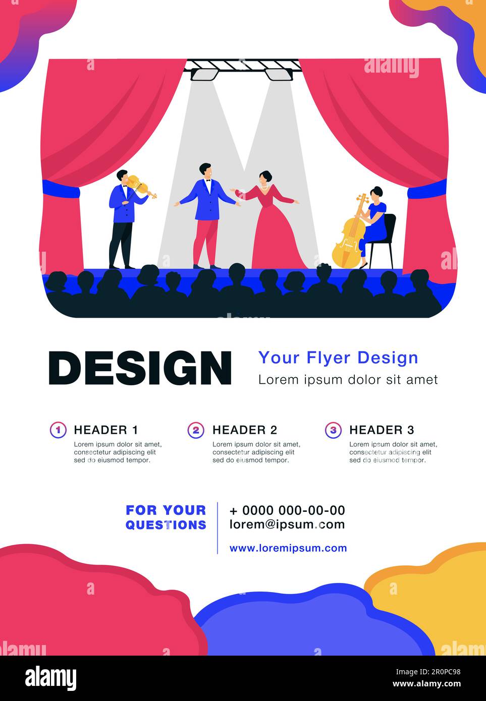 Opera stage audience Stock Vector Images - Alamy