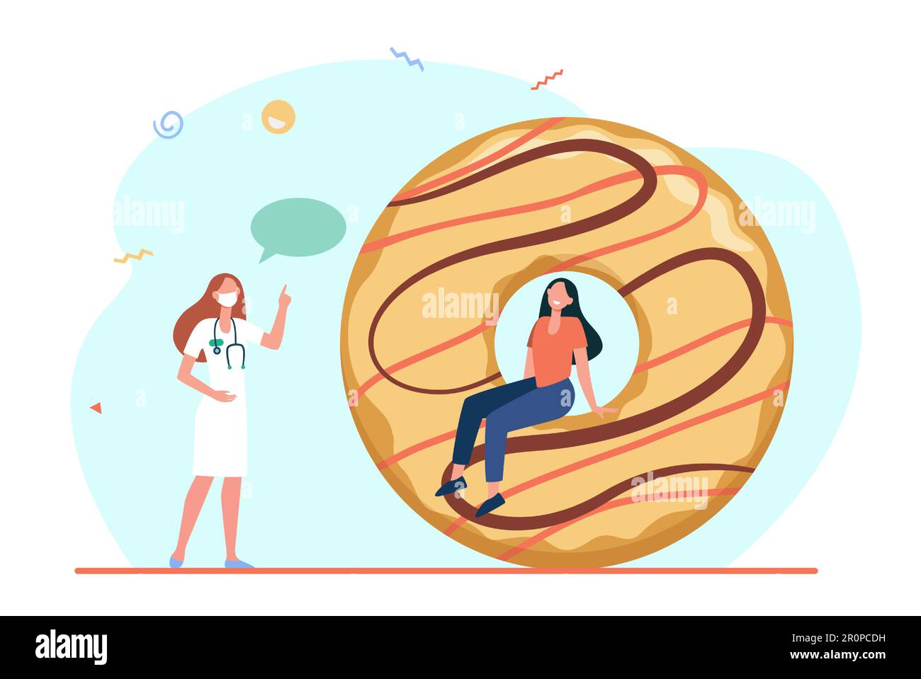 Junk food web page Stock Vector Images - Alamy