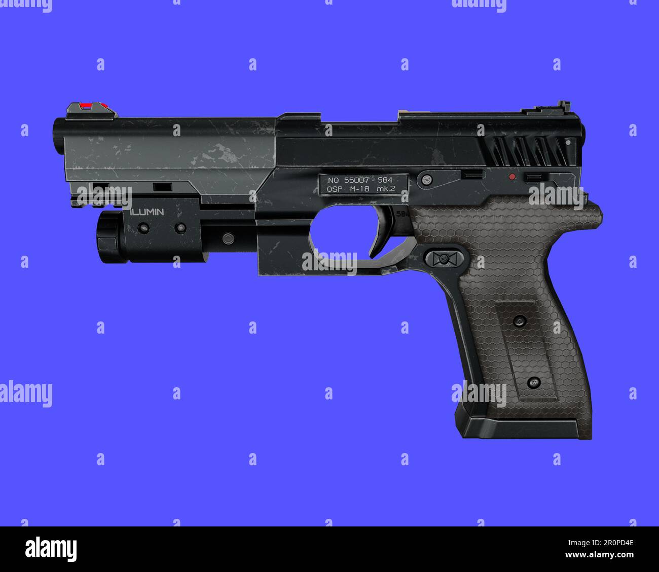 3d rendering realistic firearm gun Stock Photo - Alamy