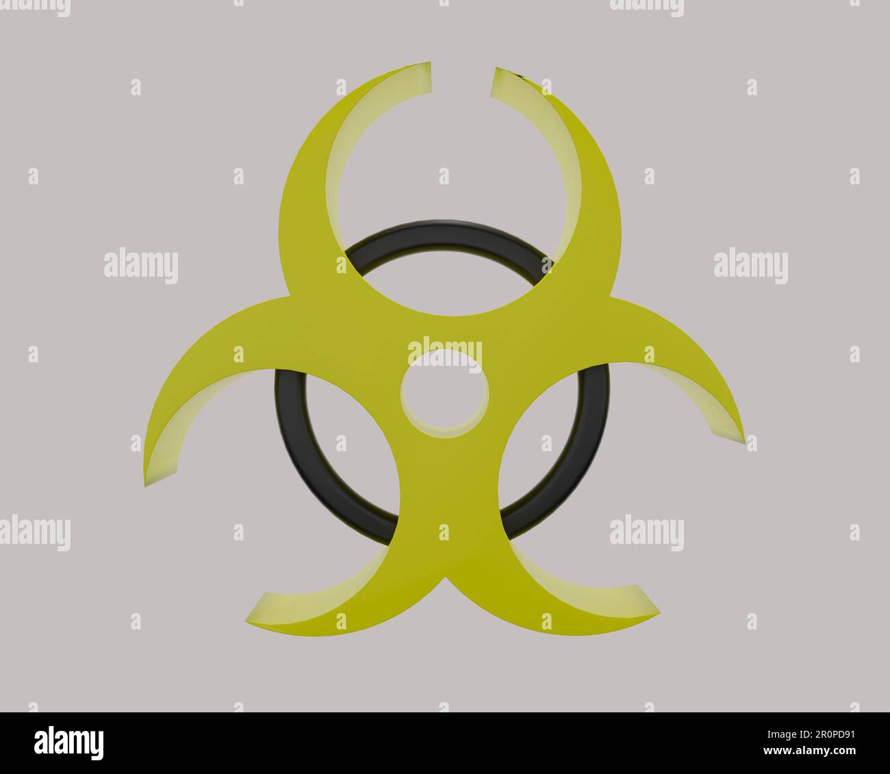 Biohazard icon 3d rendering, concept of threat to human health Stock ...