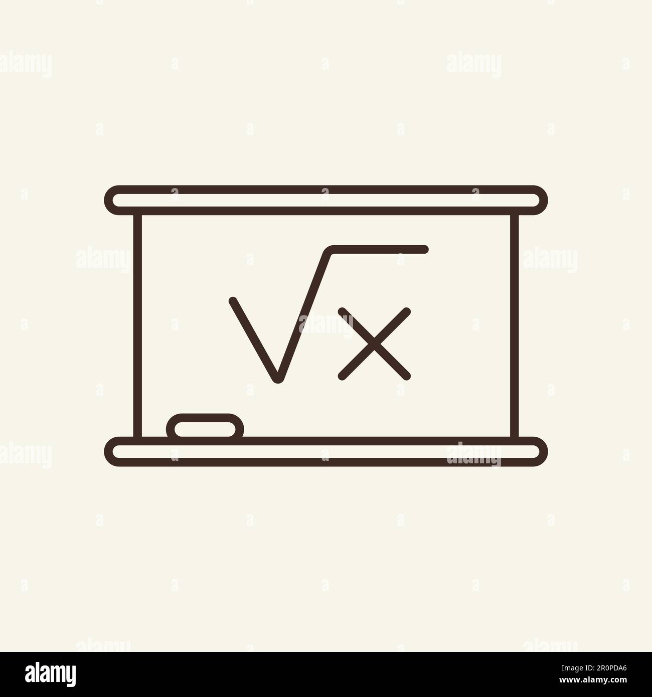 Blackboard line icon Stock Vector Image & Art - Alamy