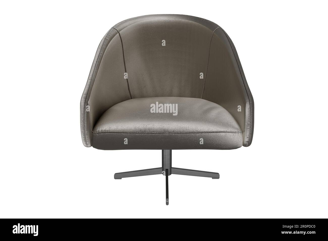 3d rendering realistic elegant glossy gray chair Stock Photo - Alamy