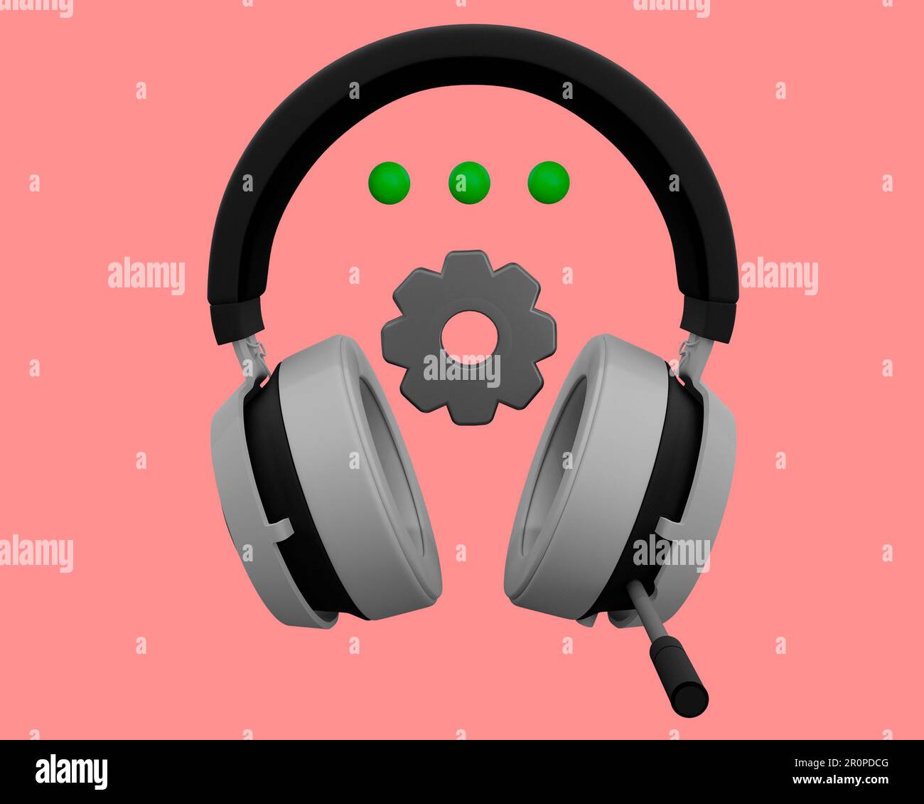 Technical support icon 3d rendering Stock Photo - Alamy