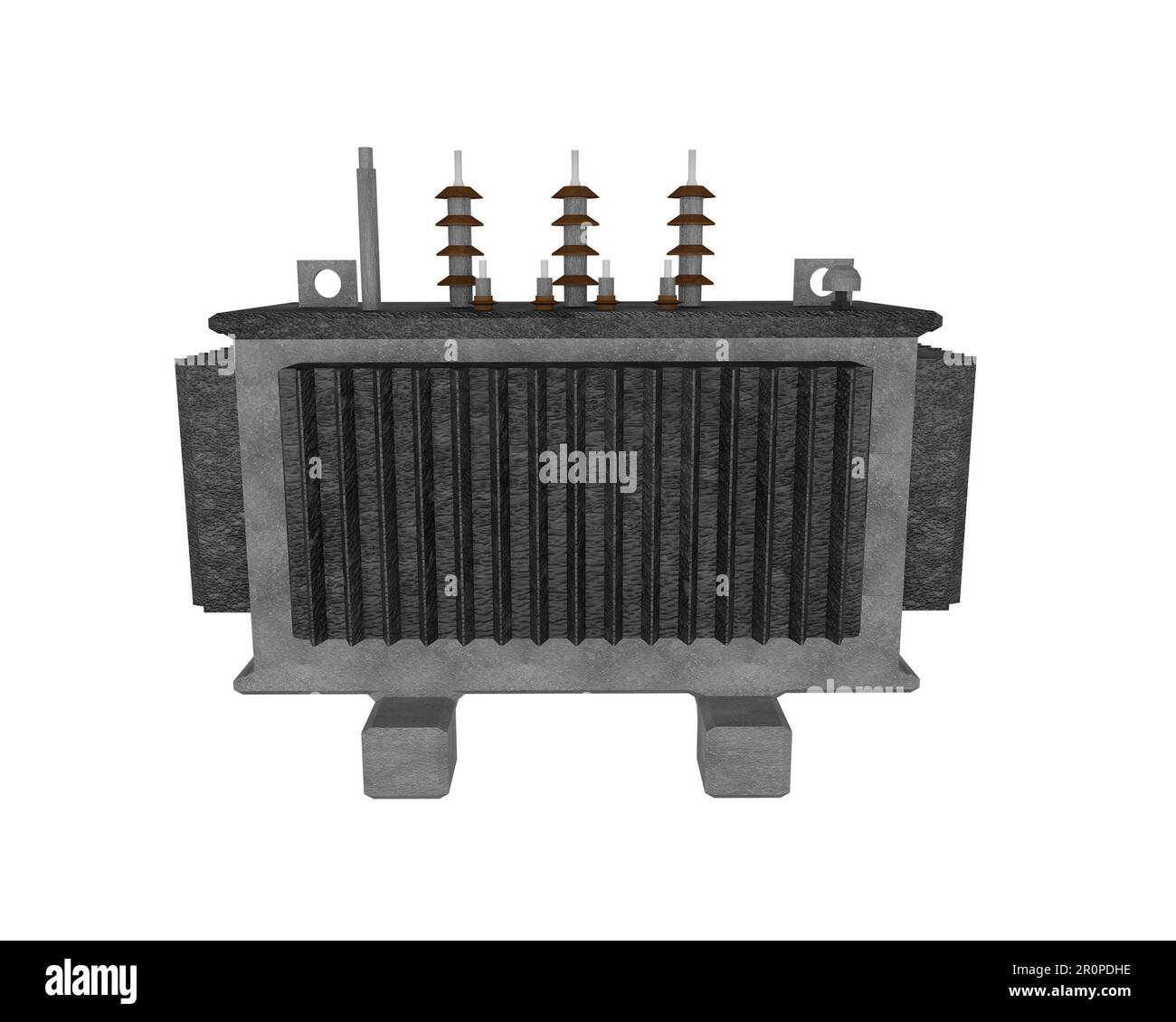 3D rendering realistic electrical transformer Stock Photo - Alamy
