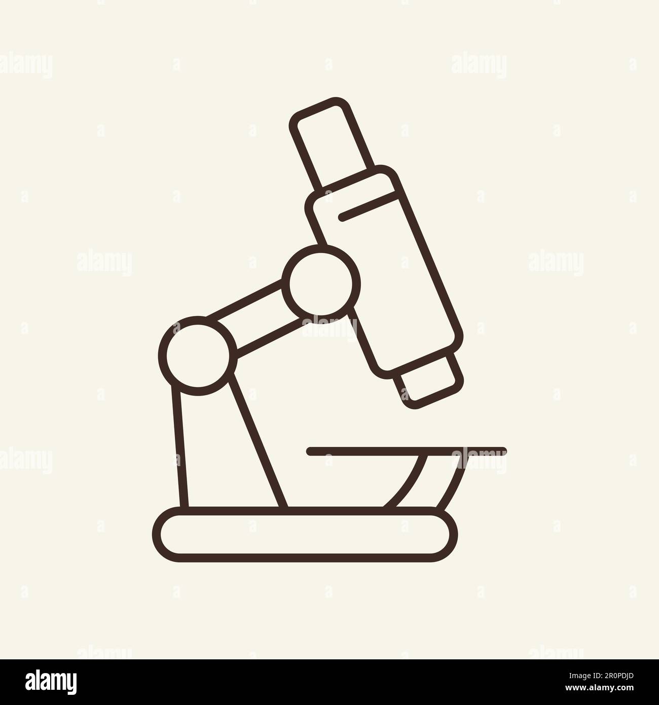 Microscope line icon Stock Vector Image & Art - Alamy