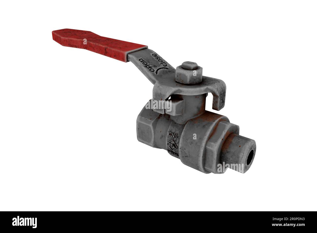 3d rendering realistic water pipe valve Stock Photo - Alamy