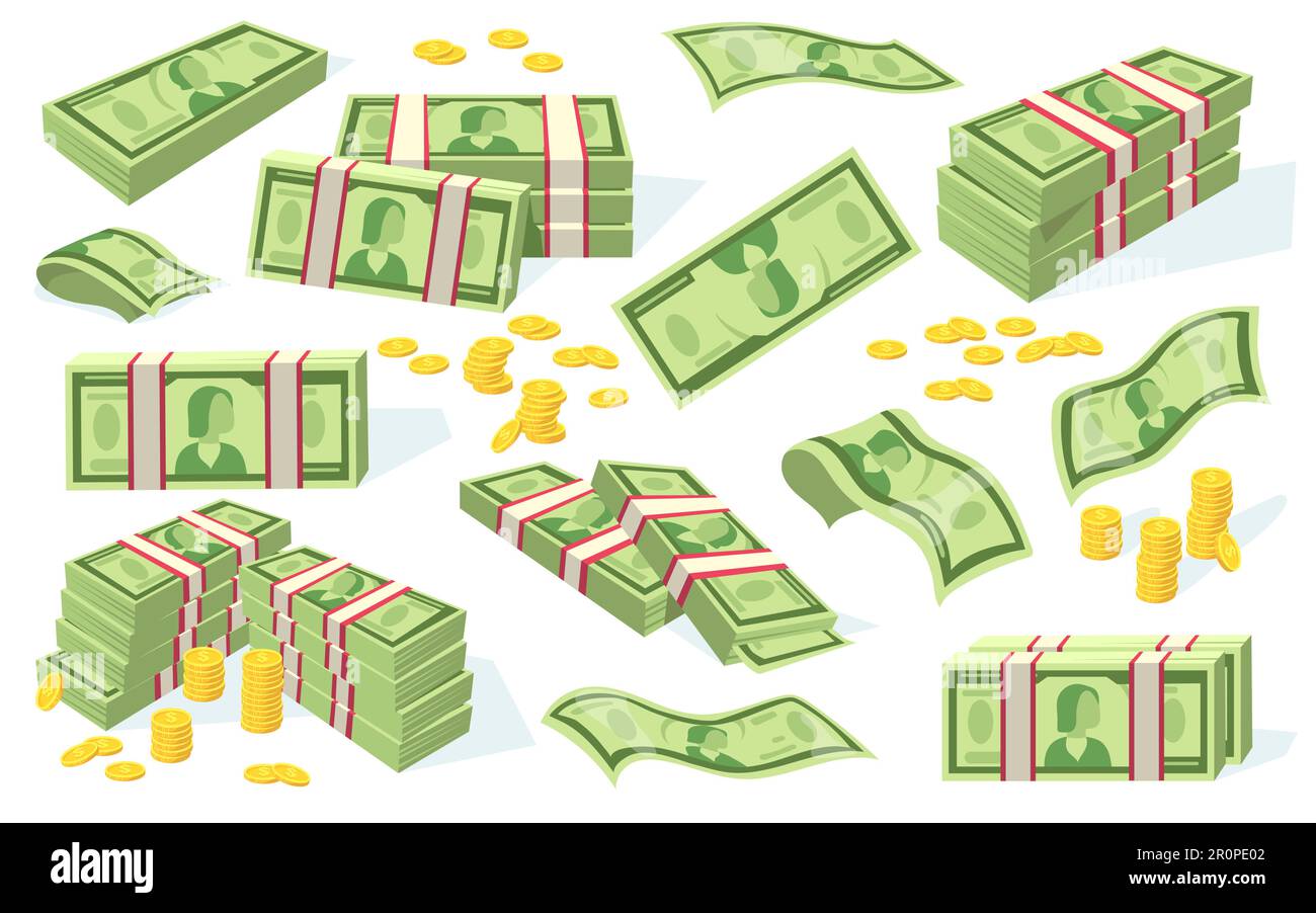 Pile gold coins different Stock Vector Images - Alamy