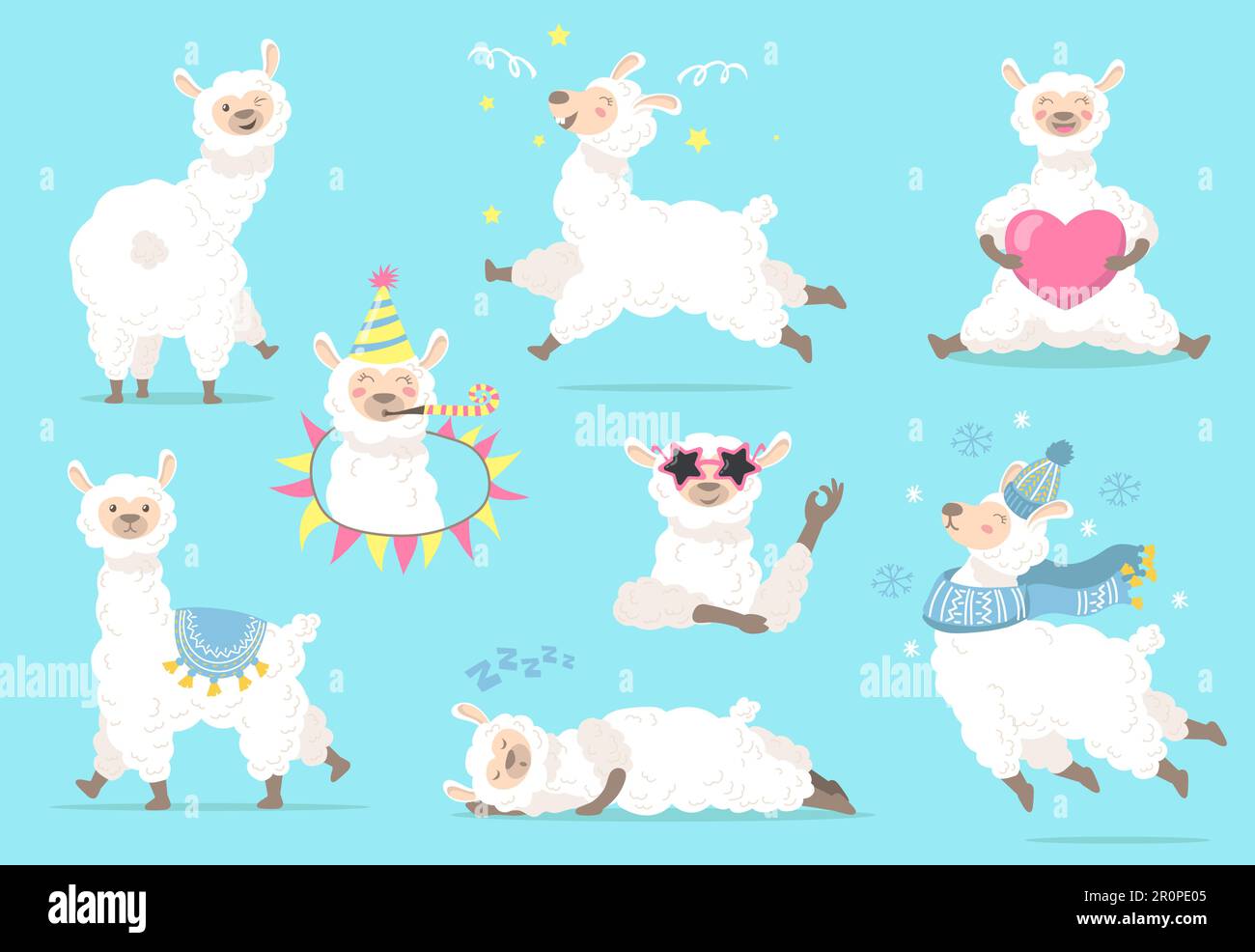 Pack llama Stock Vector Images - Alamy