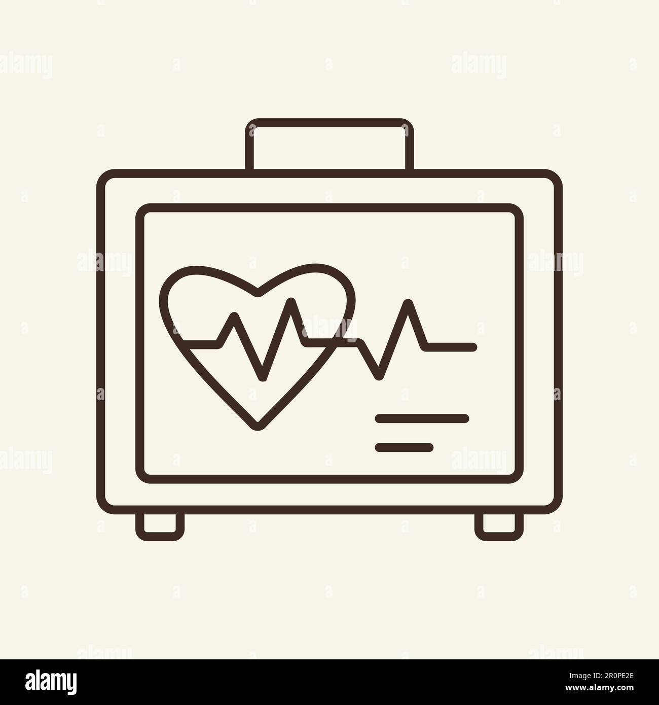 Cardiograph line icon Stock Vector Image & Art - Alamy