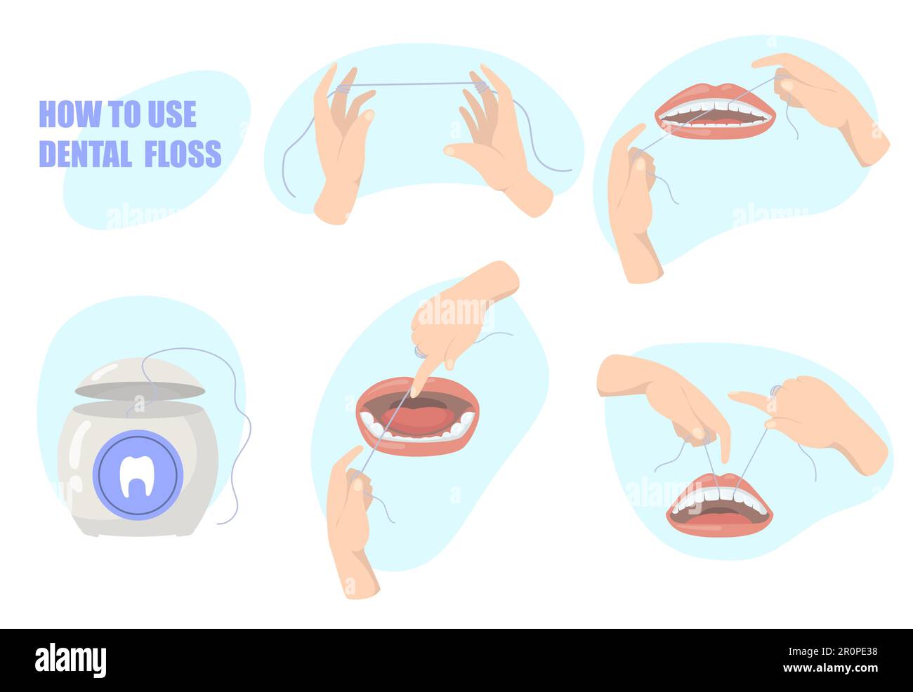 Dental care colorful concept Cut Out Stock Images & Pictures - Alamy