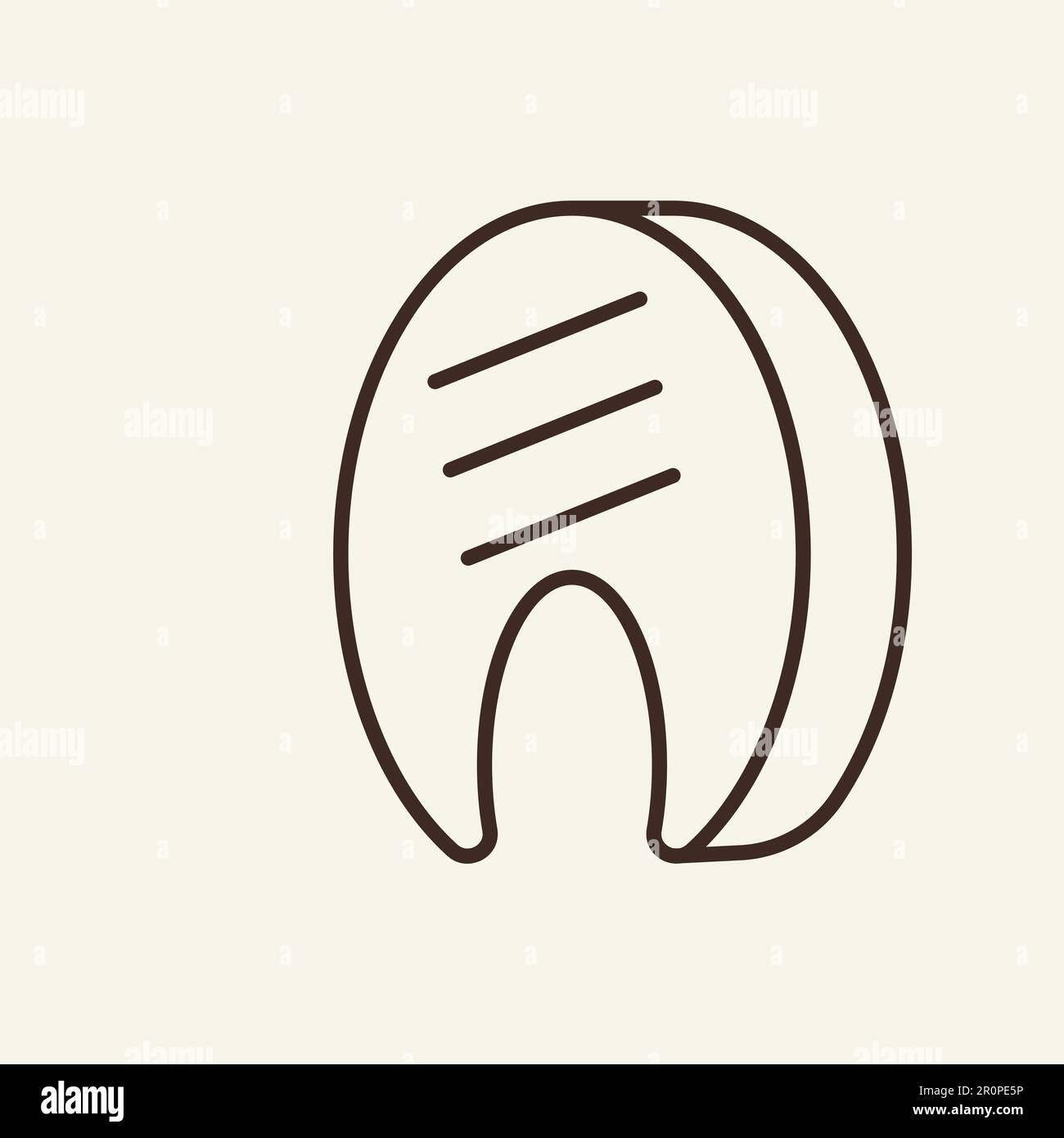 Tasty fried salmon steak Stock Vector Images - Alamy