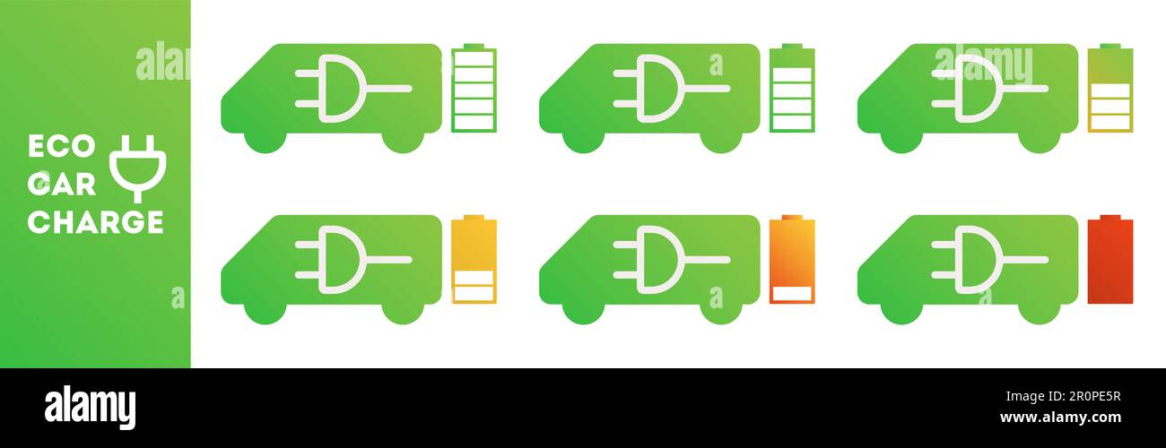 Vehicle charge level. A sign an energy station. Ecological fuel icon ...
