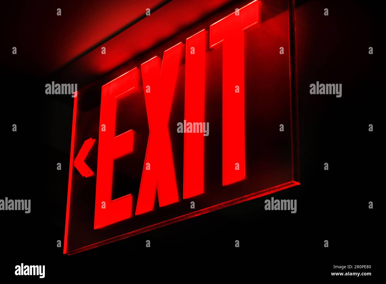Exit sign - New York City - USA Stock Photo - Alamy