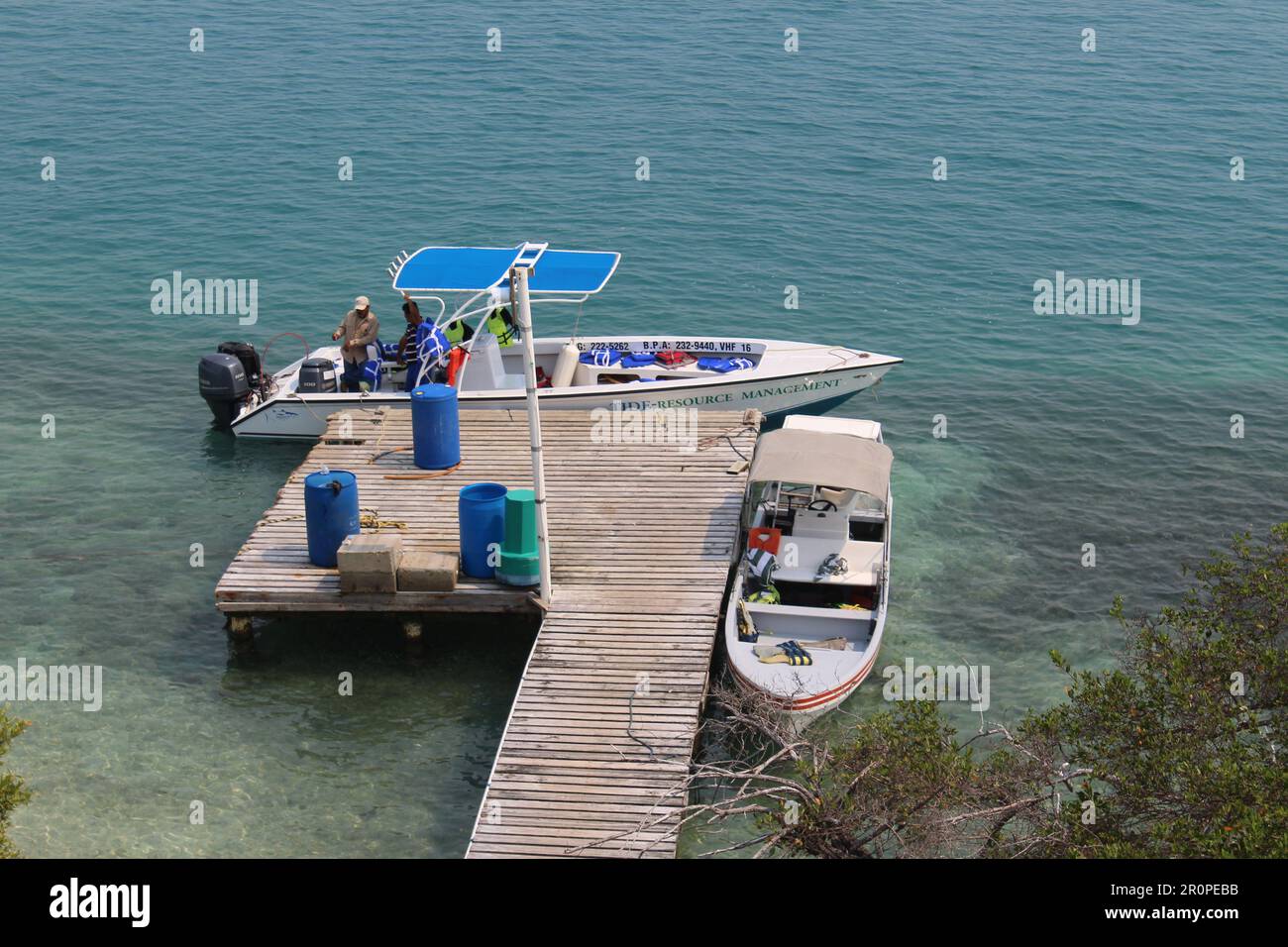 PUNTA GORTDA, BELIZE - MAY 11, 2016 Abalone Caye in the Port Honduras ...