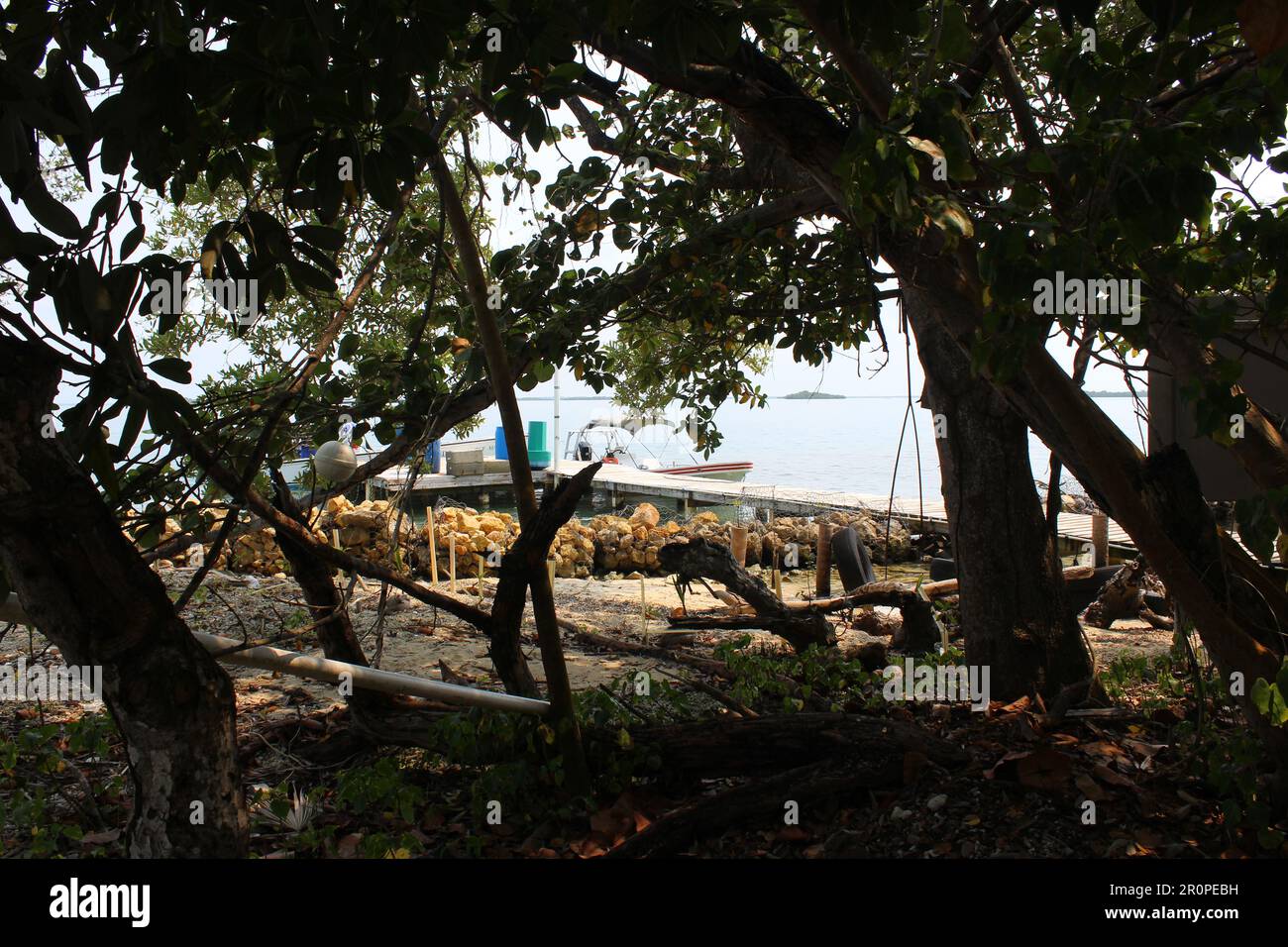 PUNTA GORTDA, BELIZE - MAY 11, 2016 Abalone Caye in the Port Honduras ...