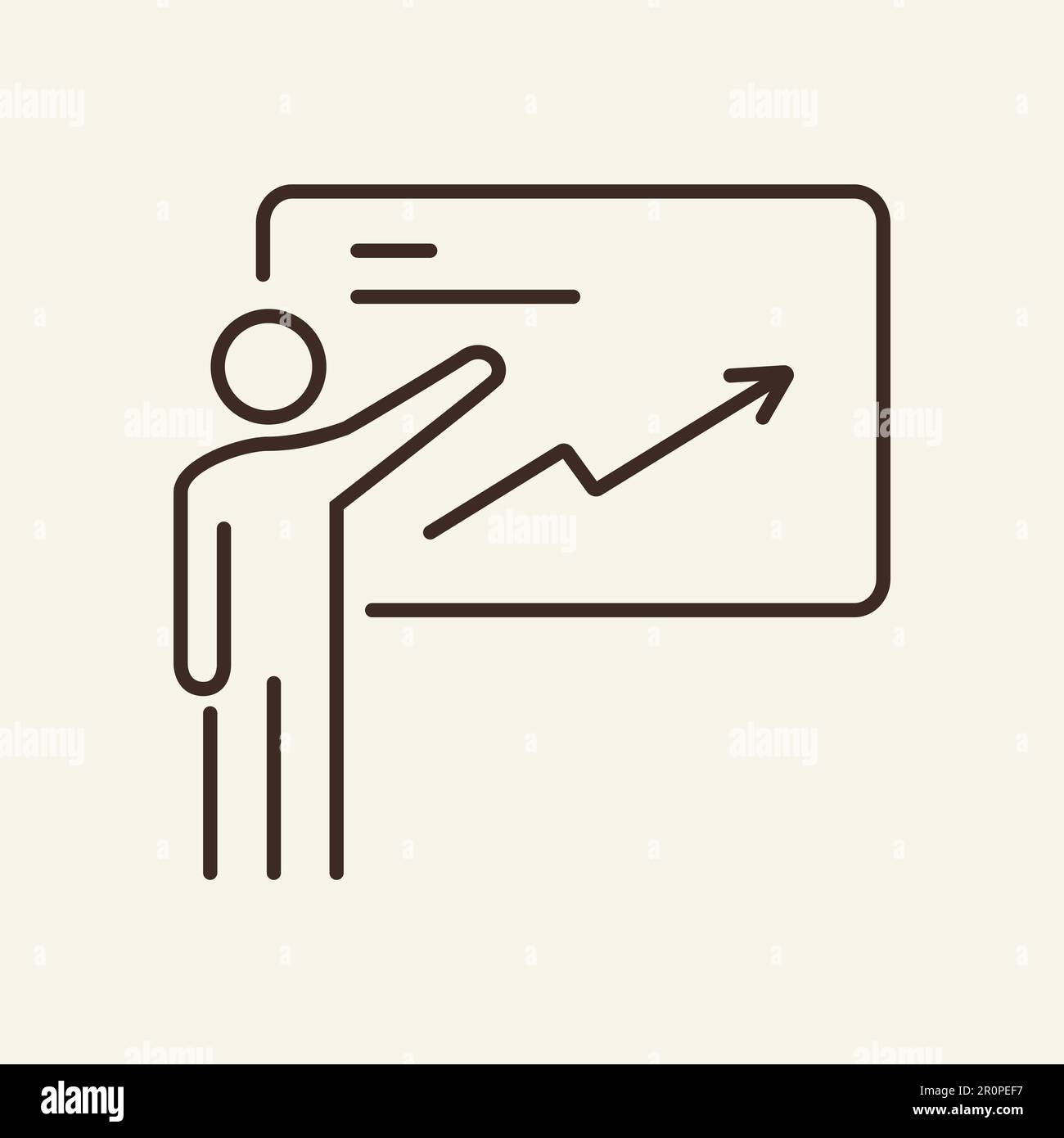 Business training vector line icon Stock Vector Image & Art - Alamy