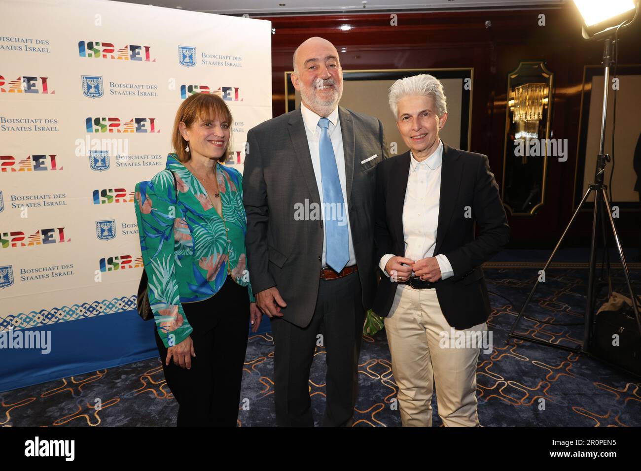Berlin, Germany. 09th May, 2023. Ron Prosor (m), Israel's ambassador to ...