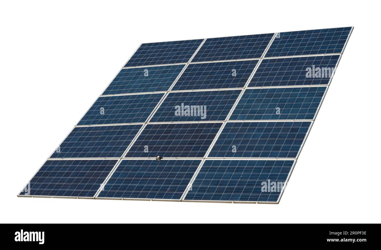 Solar panel on a white background. Ecology. Eco-friendly solar energy ...