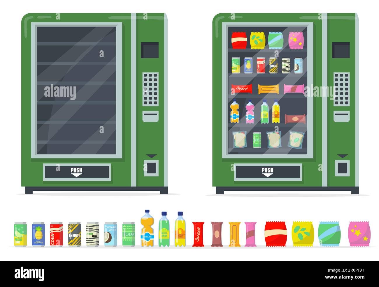 Empty vending machine Stock Vector Images - Alamy